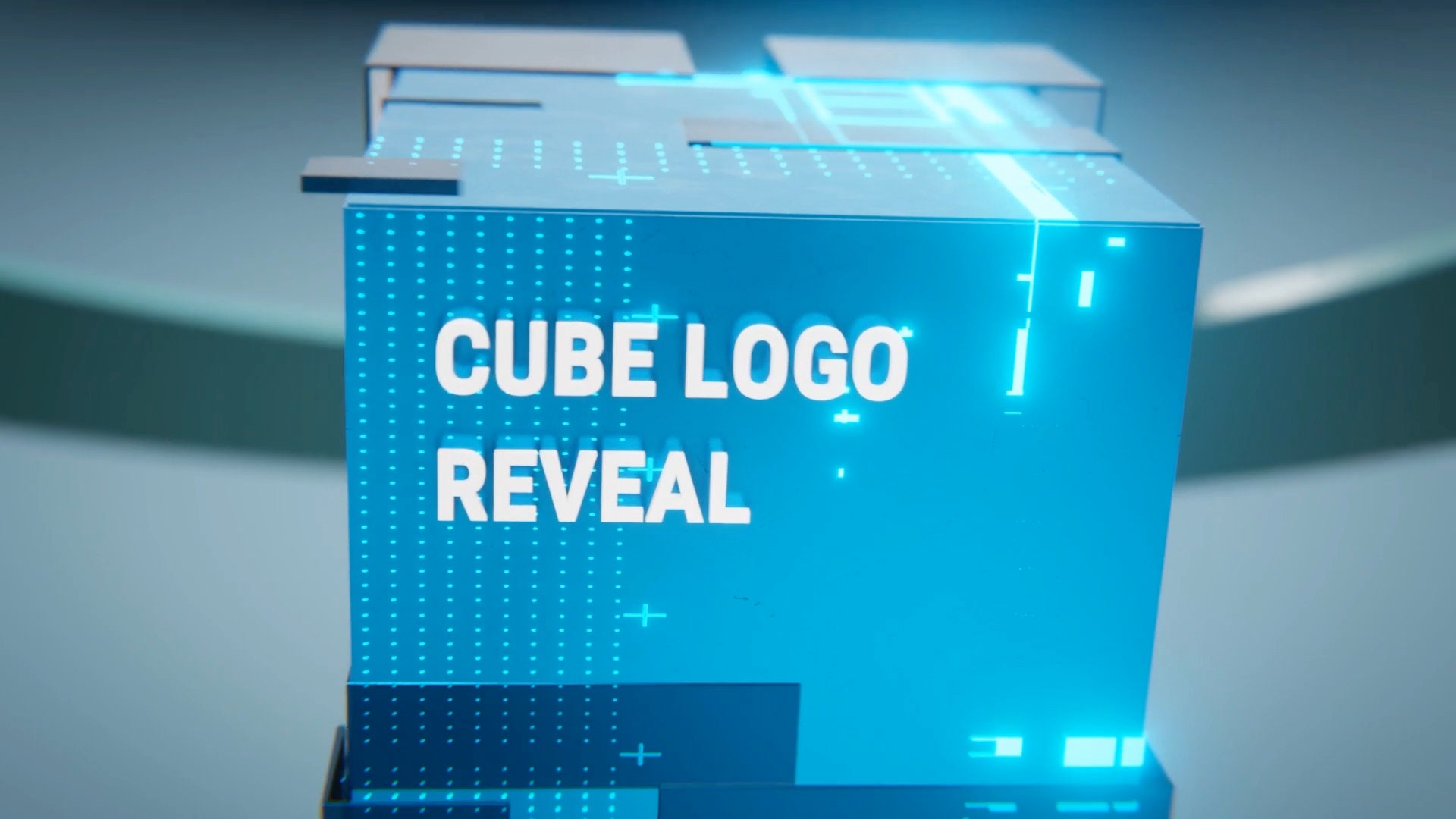 Cubic SF Animation Logo Reveal, With Custom Text, Custom Colors and ...