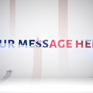 American Flag Logo Animation With Sound - Custom Message and Your Logo ...