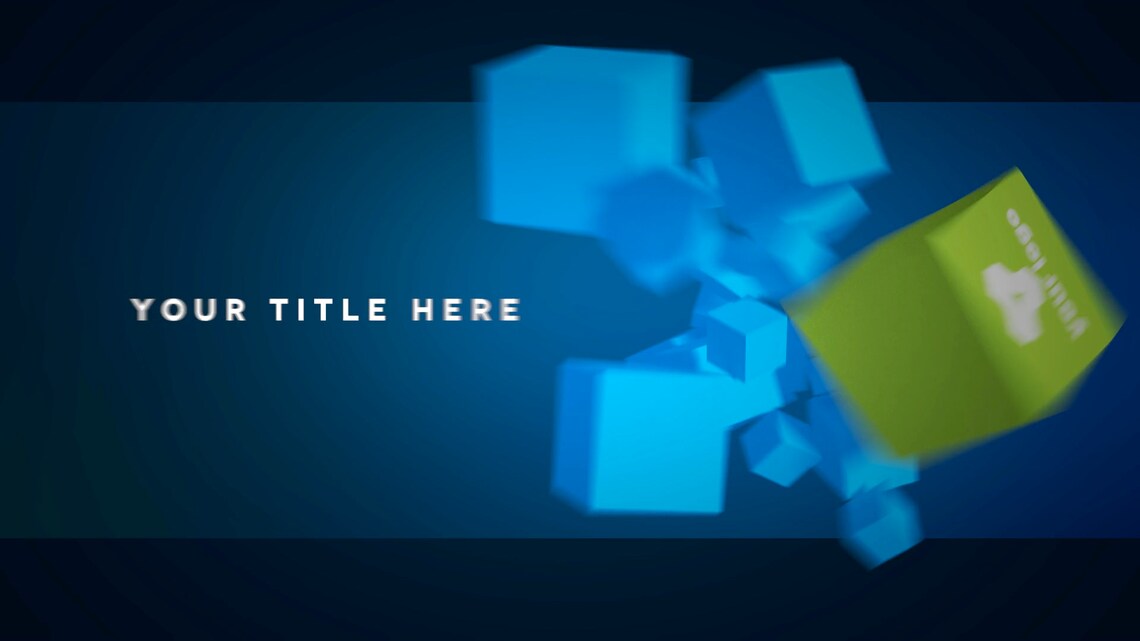 Cube Cluster Animation Customizable Logo Intro With the - Etsy