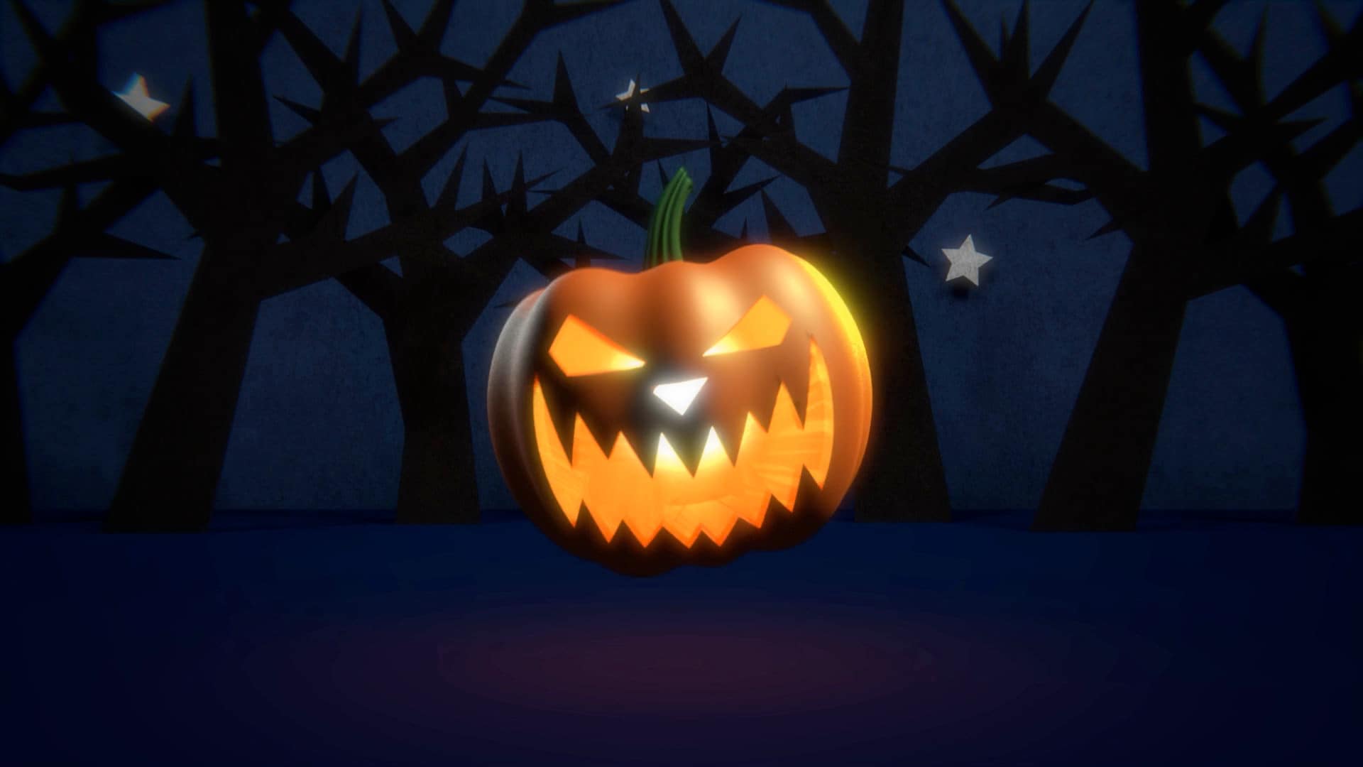 Evil Pumpkin Face Laugh Animation With Your Logo. - Etsy