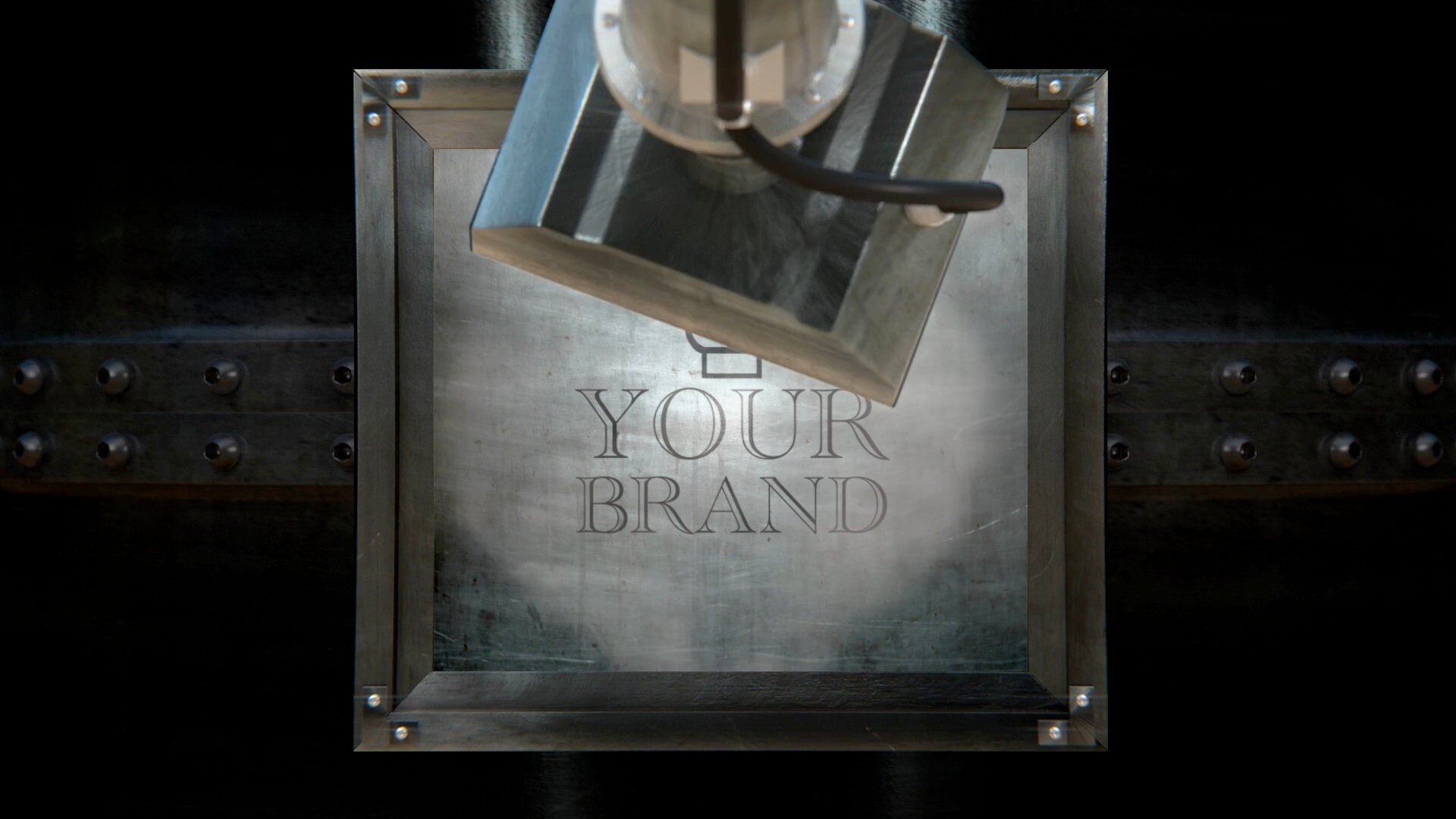 Industrial Factory Press Stamp Logo Animation Cool for Twitch Intro or ...