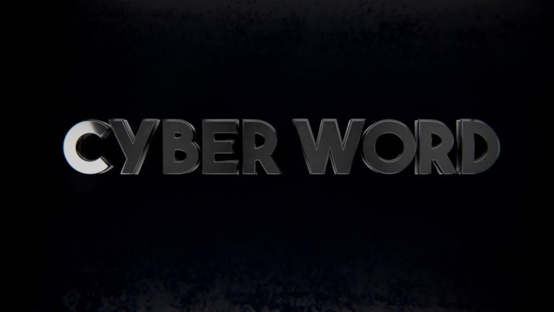 3D Cyber Word Animation Make Your Name or Other Words Look 3d With ...