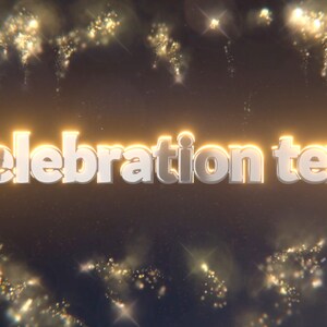 Fireworks and Celebration Text Animation Logo Reveal, With Custom Text ...