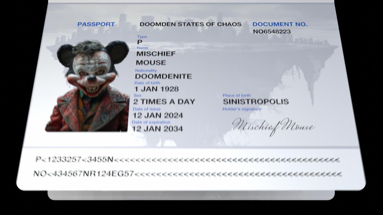 FUN ANIMATED Passport Mockup Personalized Cover and Visa Stamps ...