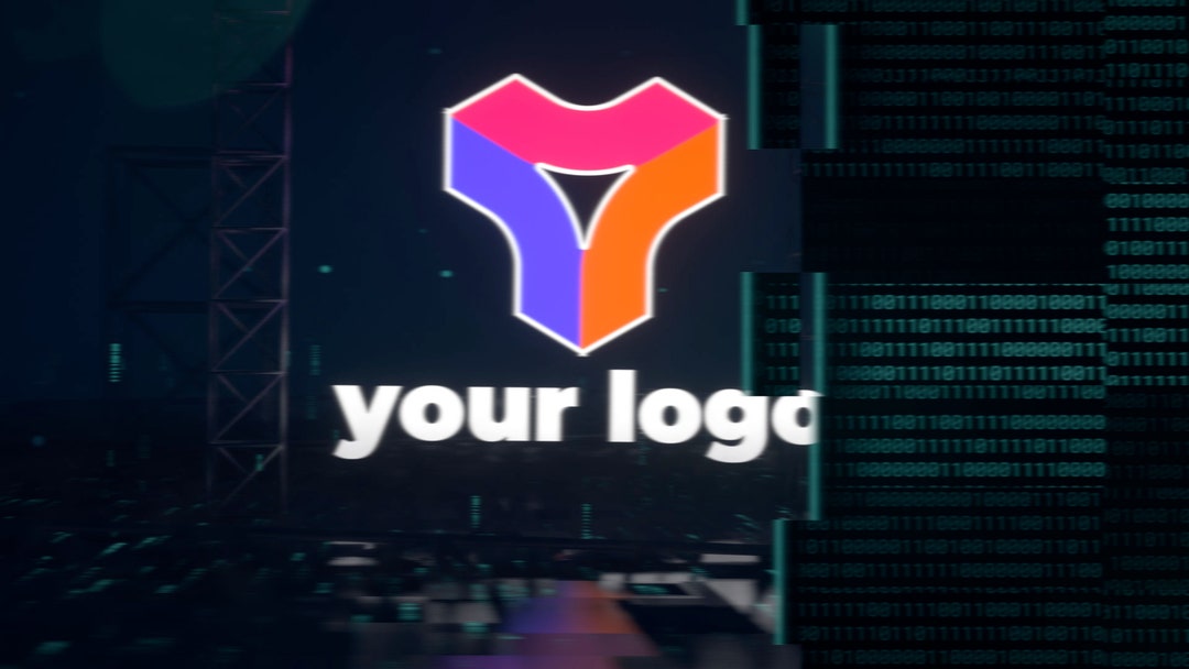 Cyber Security Breach Logo Stinger With Digital Background Alpha ...