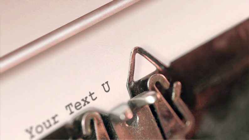 Typewriter, Retro Animation of Customized Text, See How Cool is That ...