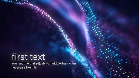 Dreamy Particles Overlay With Custom Text and Colors Great - Etsy