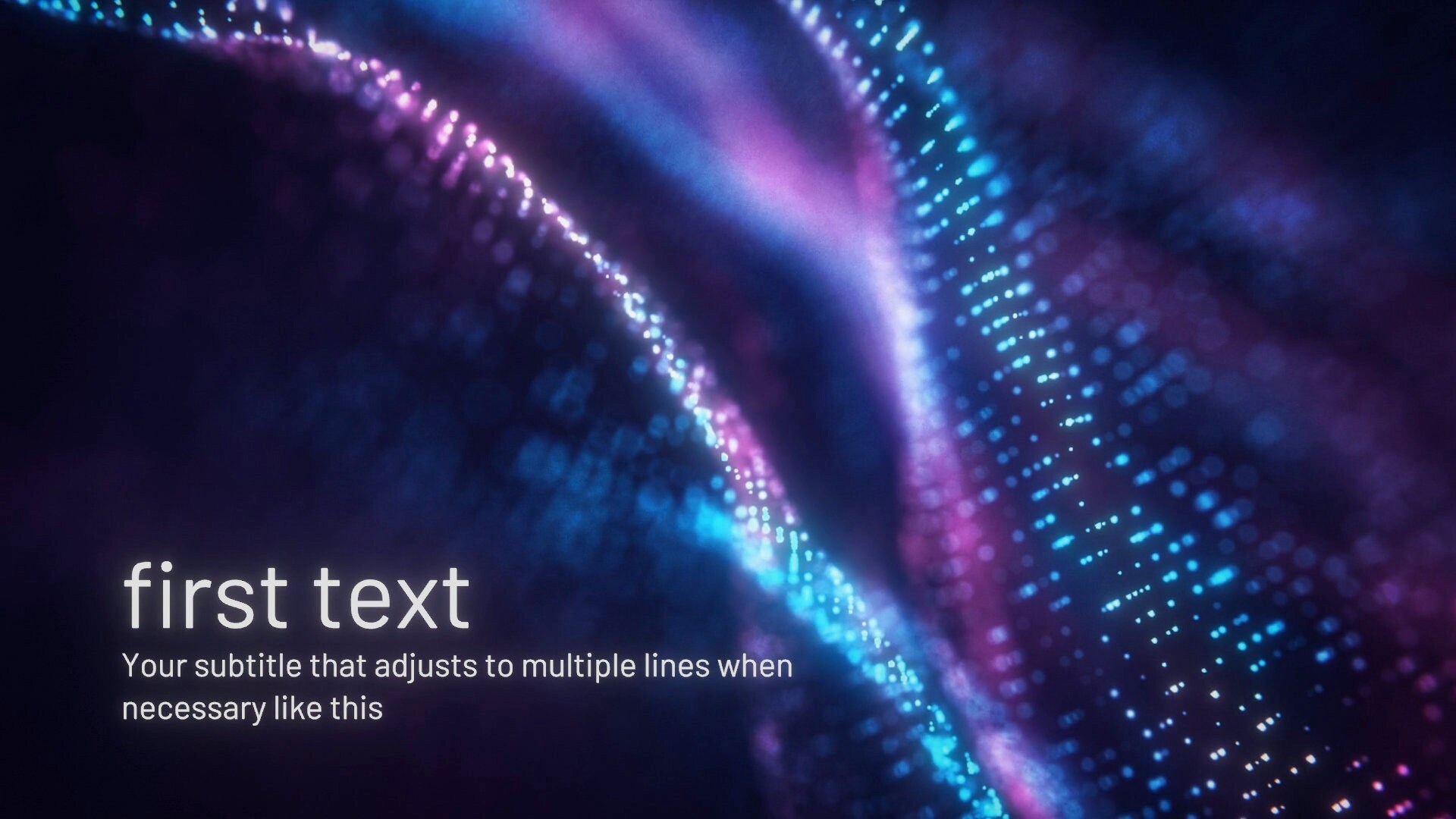 Dreamy Particles Overlay With Custom Text and Colors Great for Any ...