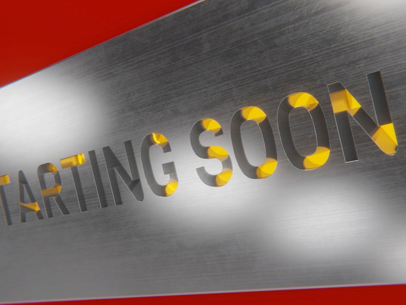 Customizable Intro for Twitch starting Soon Metal Led Box Customize ...