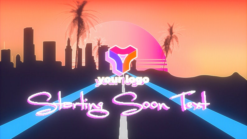 Retro Dash Animation With Logo and Text Get Back to Old School Gaming ...