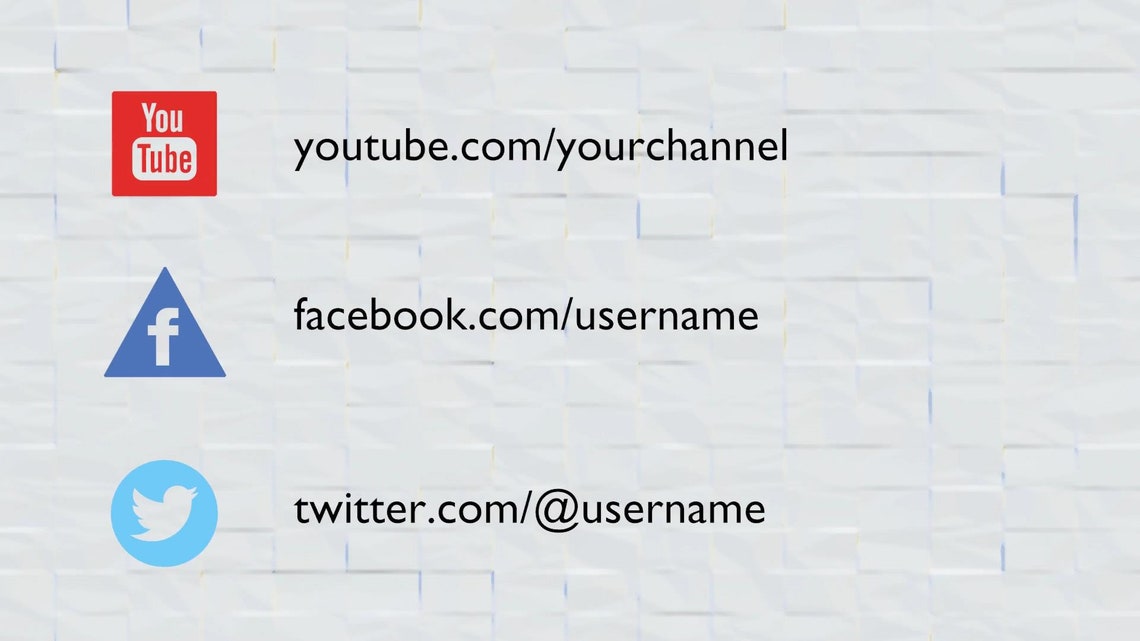 Animated Social Media Overlay: Showcase Youtube, Facebook, Twitter on ...