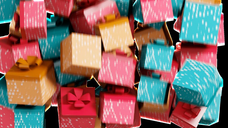 Gift Box Transition With Alpha Channel, Sound - Twitch Transition ...