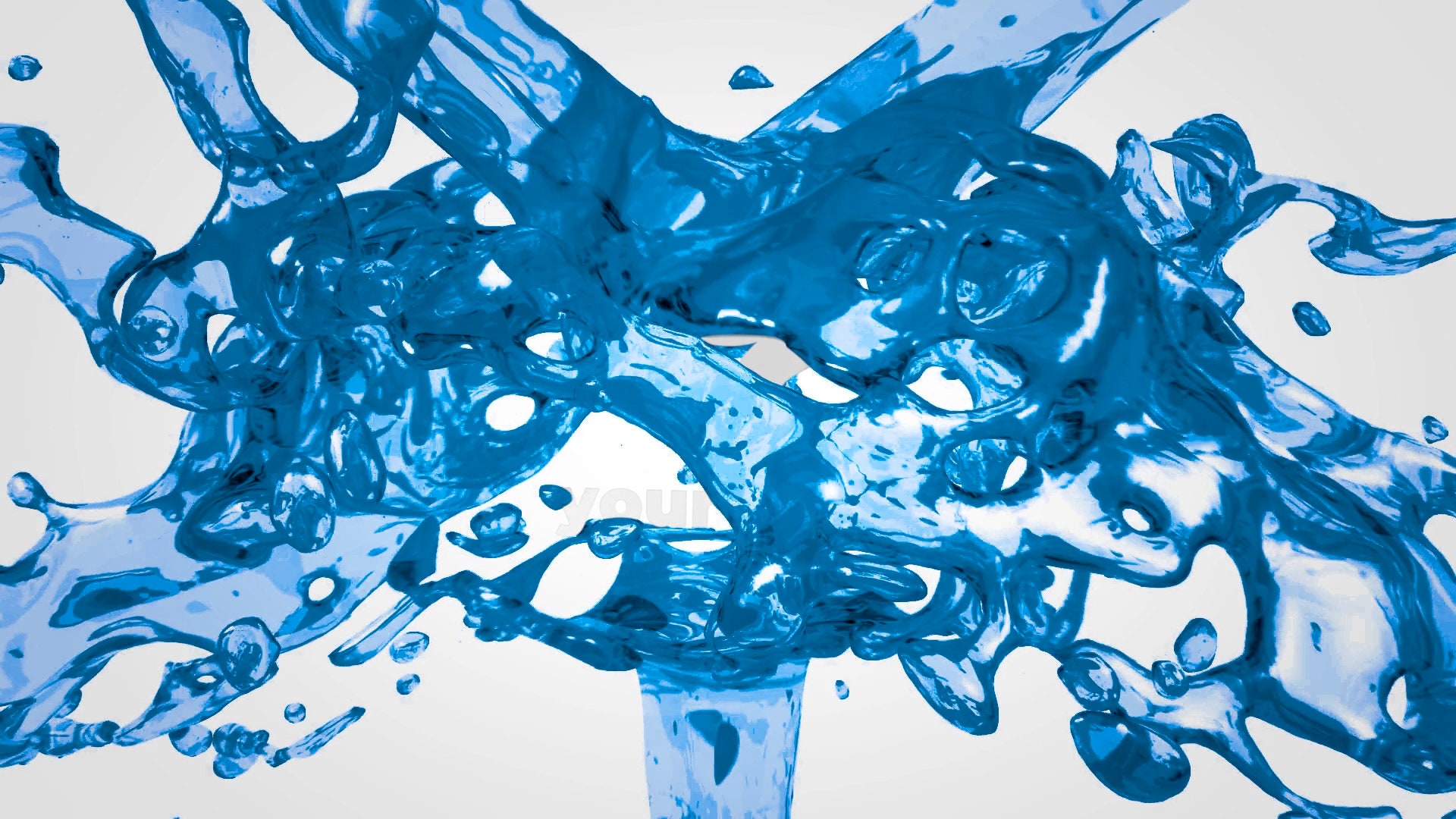 Water Splash Animated Customizable Logo Stinger With Epic Sound Logo ...