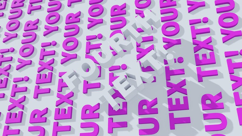 Typographic Title Animation a Dynamic Moving Letter Background for Your ...