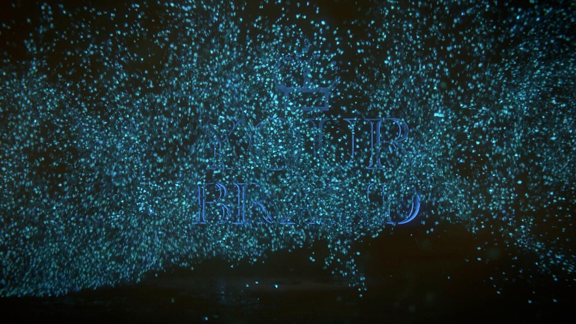 Sparkling Glitter Logo Animation With Cinematic Sound Logo Reveals From ...