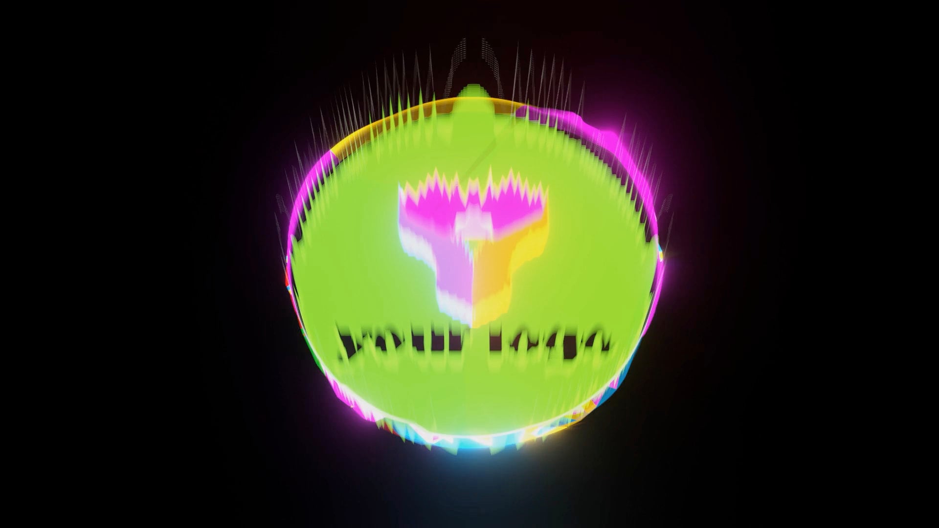 Neon Glitch Logo Stinger With Alpha Channel and Sound for Stream Scenes ...