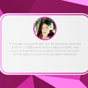 Animated Testimonial Card Customizable Photo and Text - Etsy