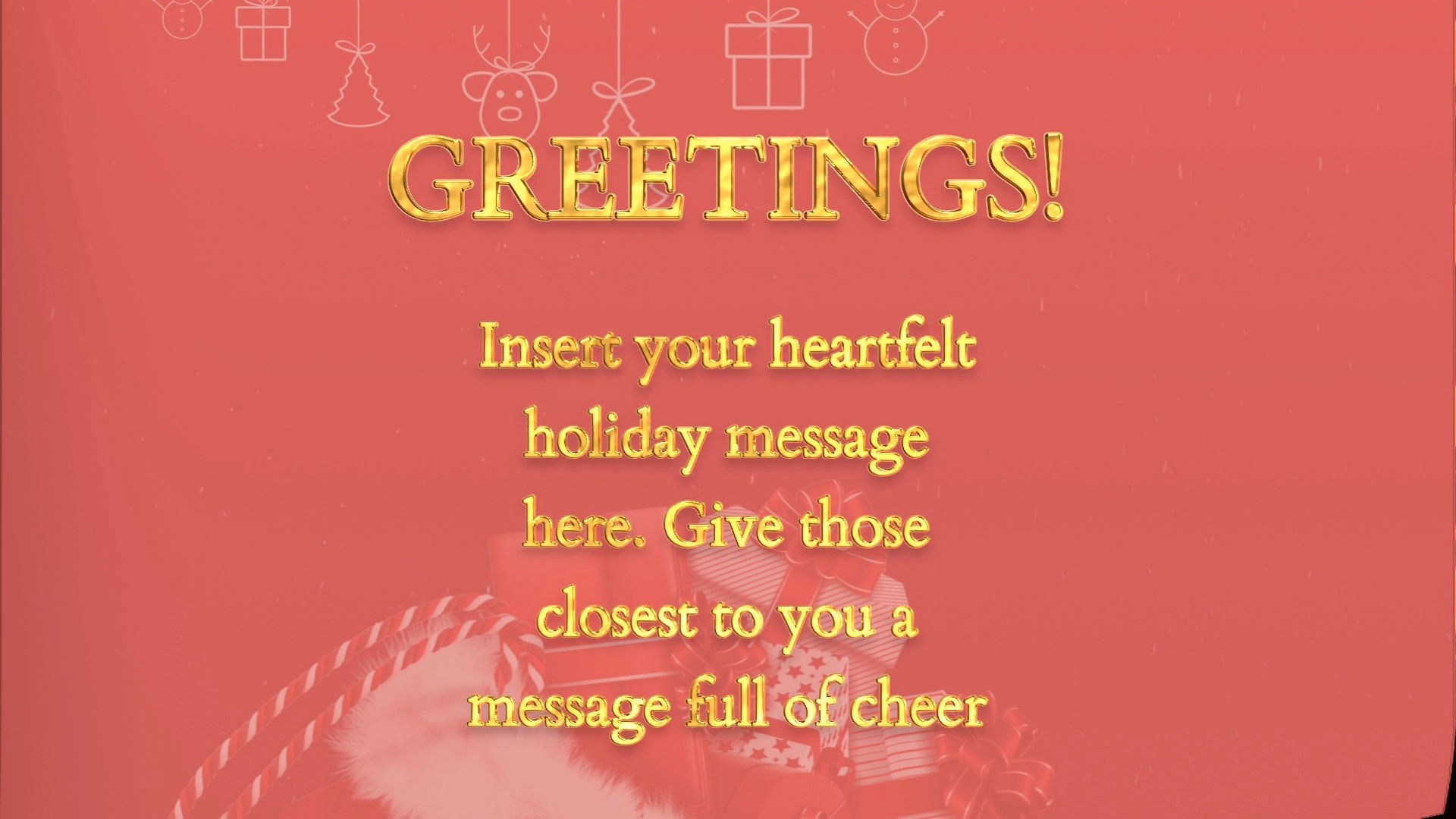 Christmas Lovely Card for Your Video or Stream Custom Message for ...