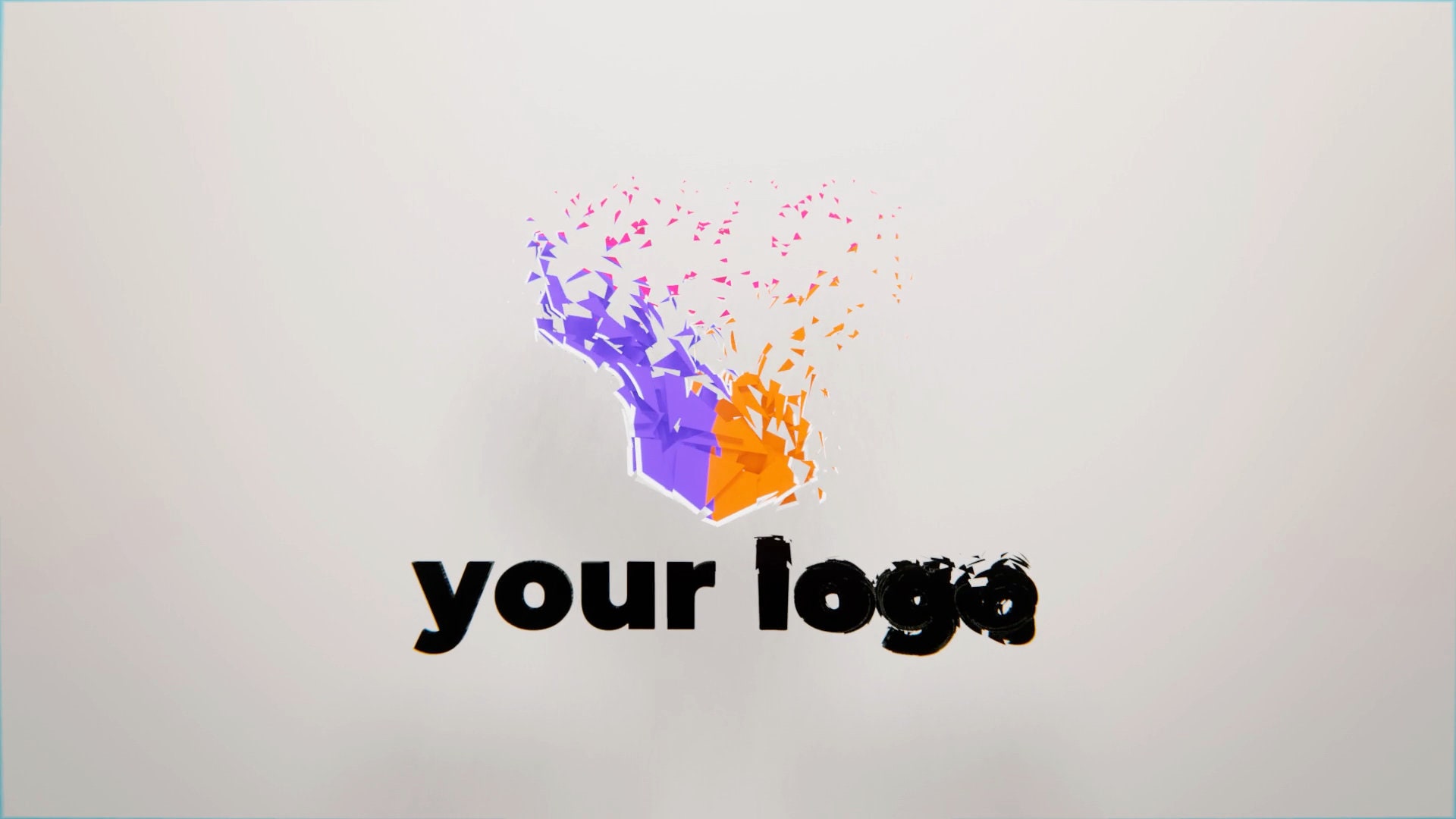Logo Stinger Animation Reveal - Logo or Text Appears as Triangle ...