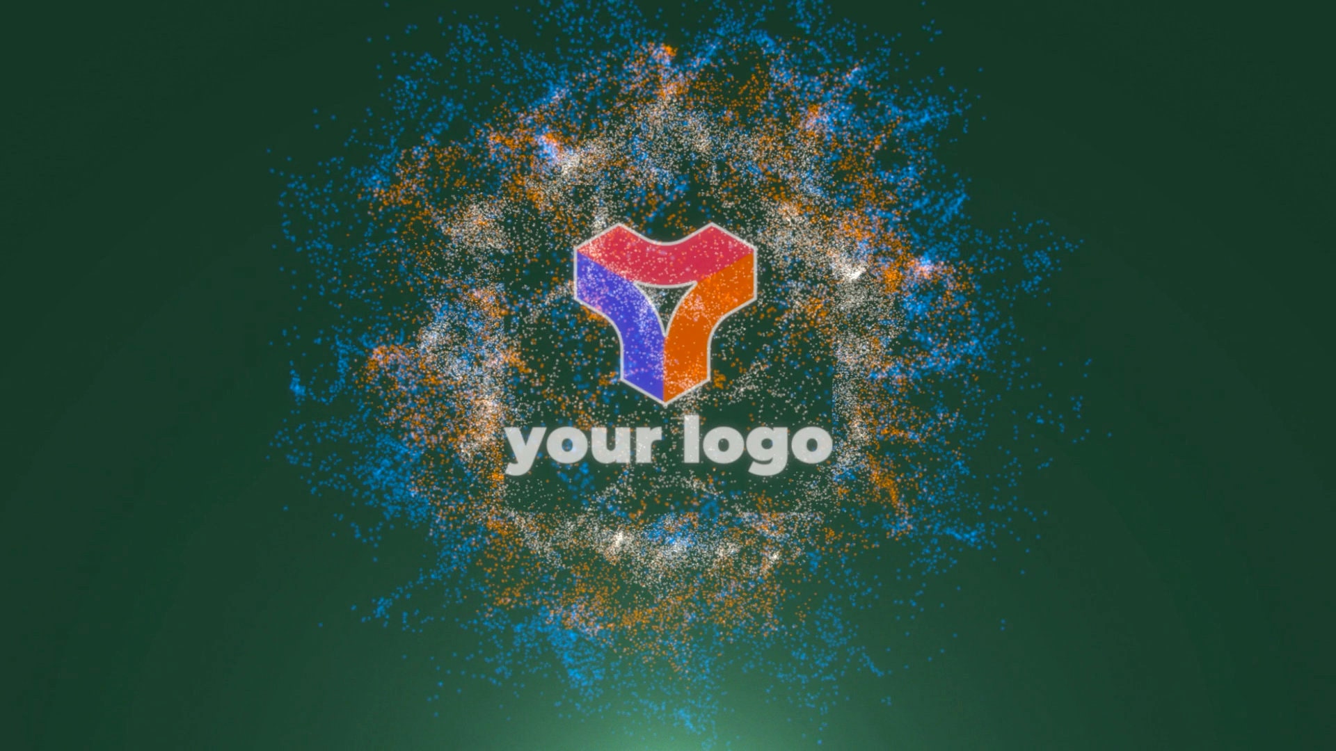 Animated Logo Stinger Two Spirals of Swirling Lines Converge on One ...