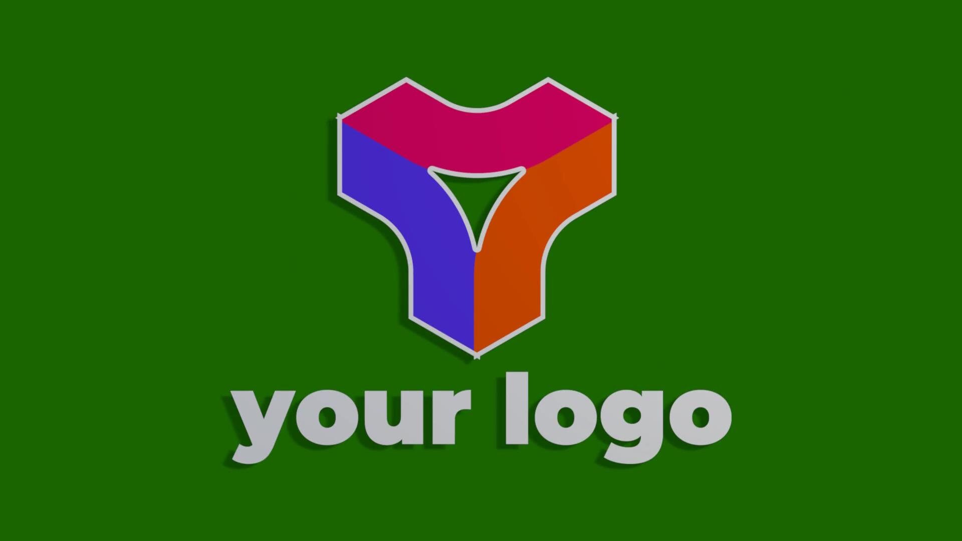 Revolving Color Swatches: Artful Logo Reveal | Customizable Background ...