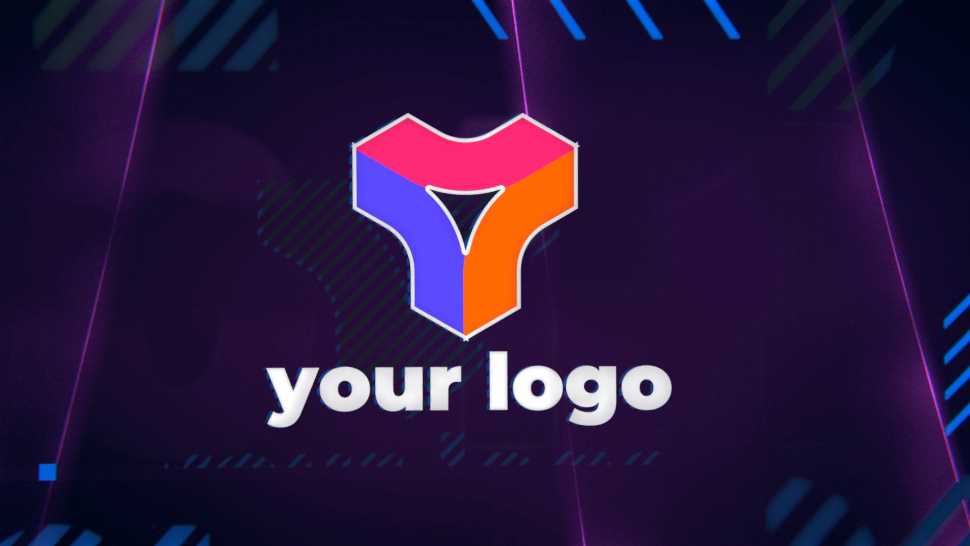Professional Broadcast Logo Transition Stinger With Alpha Transparency ...