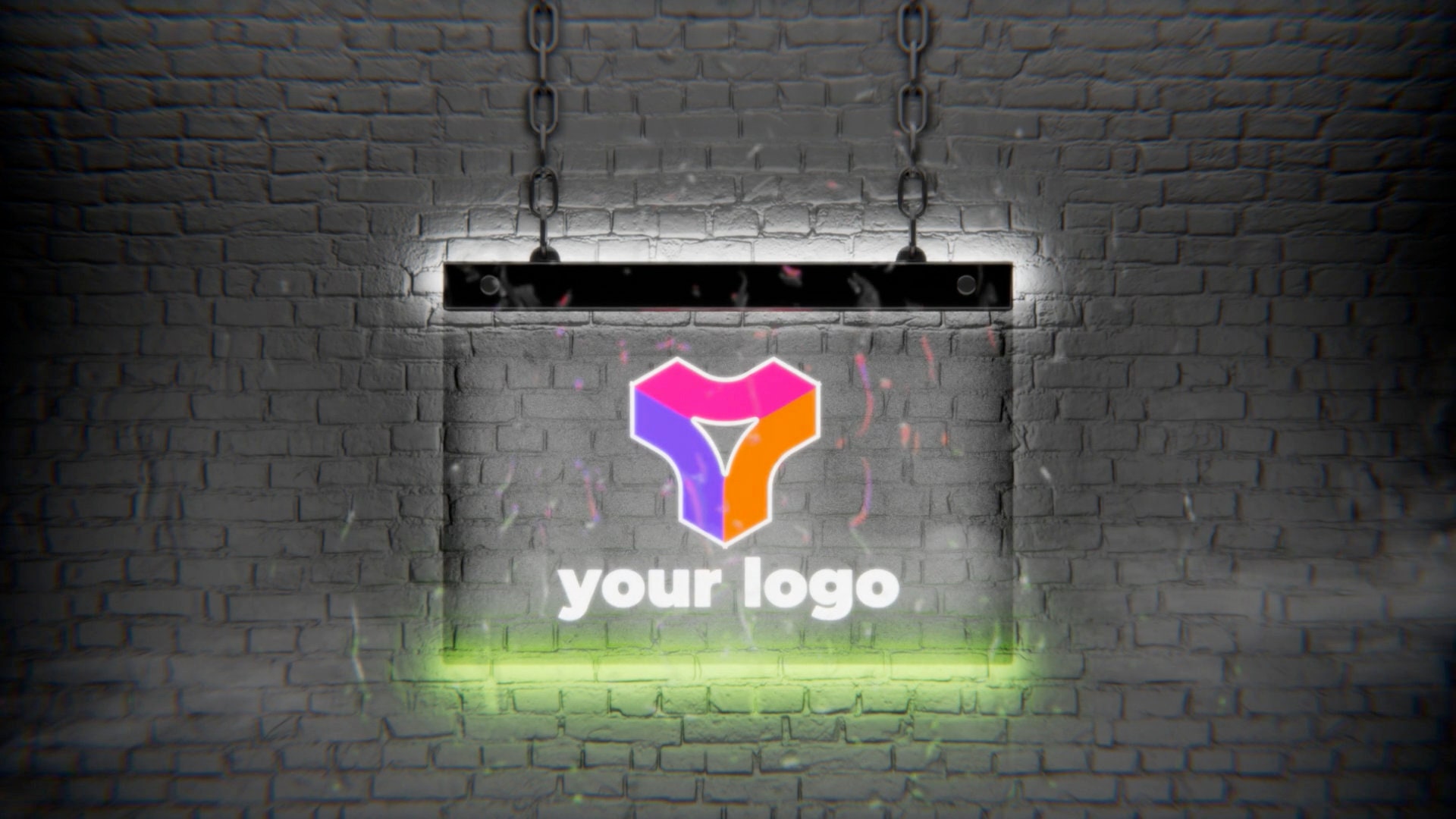 Neon Logo Stinger Animation and Placed in the Glass Banner - Etsy