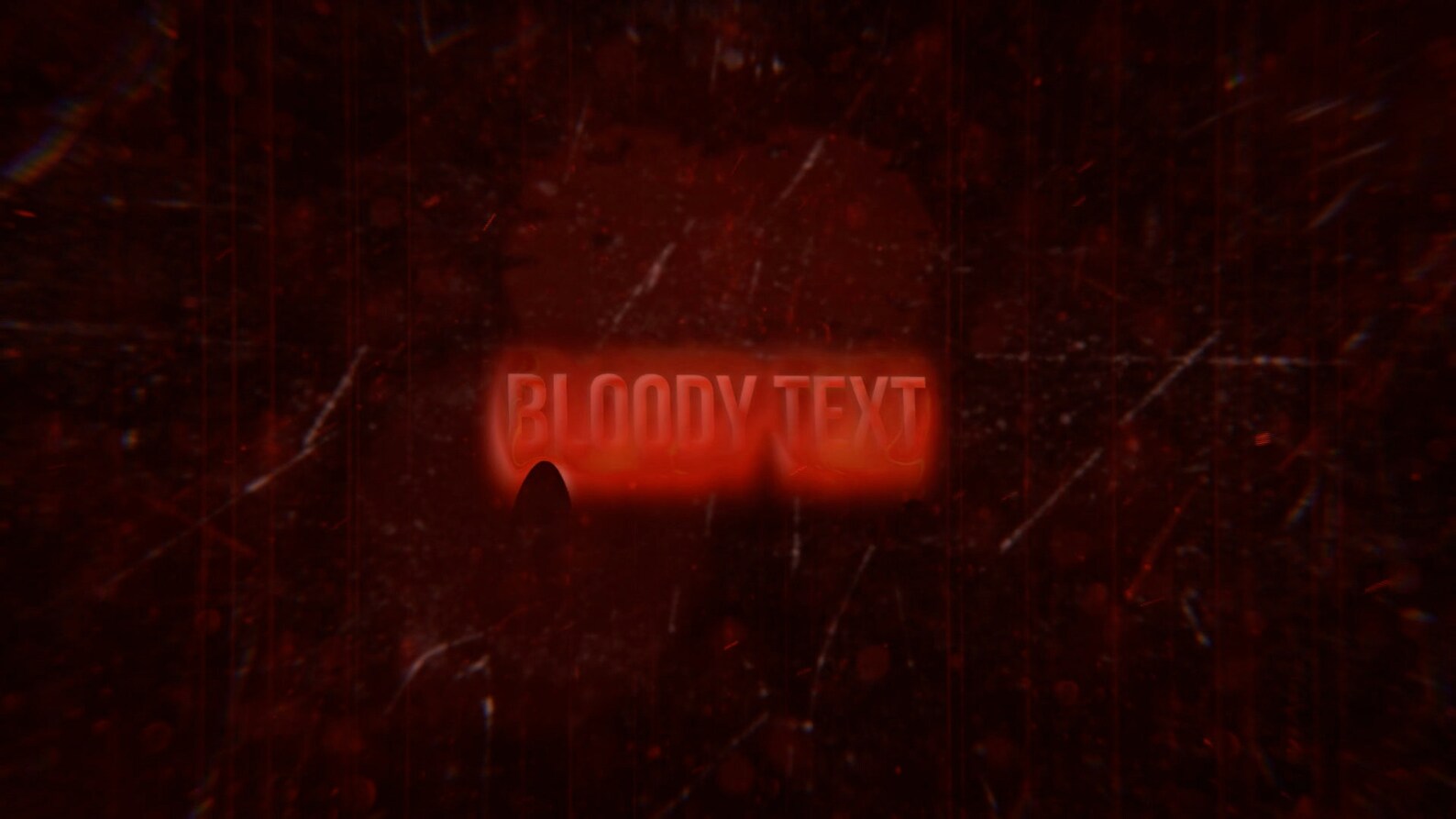 Bloody Animated Customizable Title With Horror Sound Custom Message ...