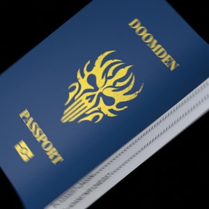 FUN ANIMATED Passport Mockup Personalized Cover and Visa Stamps ...