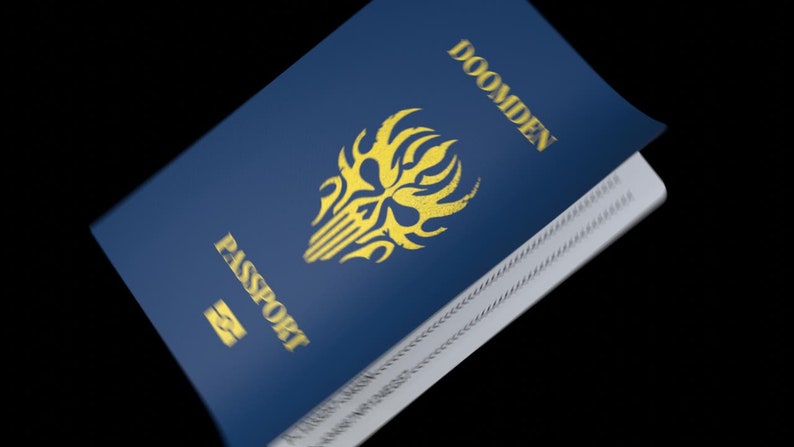 FUN ANIMATED Passport Mockup Personalized Cover and Visa Stamps ...