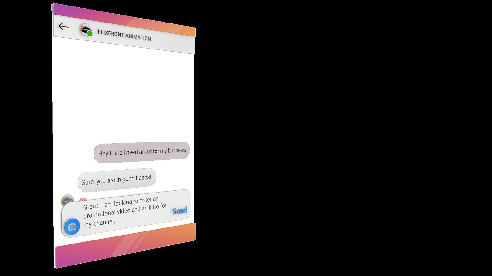 Customizable Chat Window Mockup Overlay Semitransparent Chat - Etsy