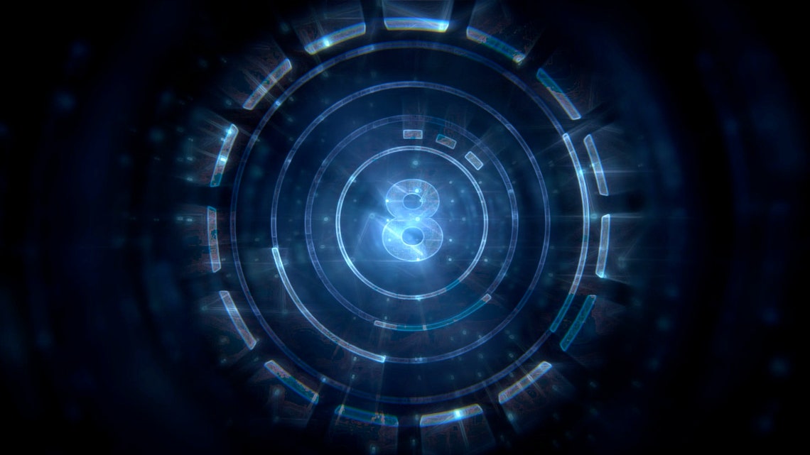 Digital Countdown Intro Animated Glowing Custom Color Countdown With Intro Text and With ...