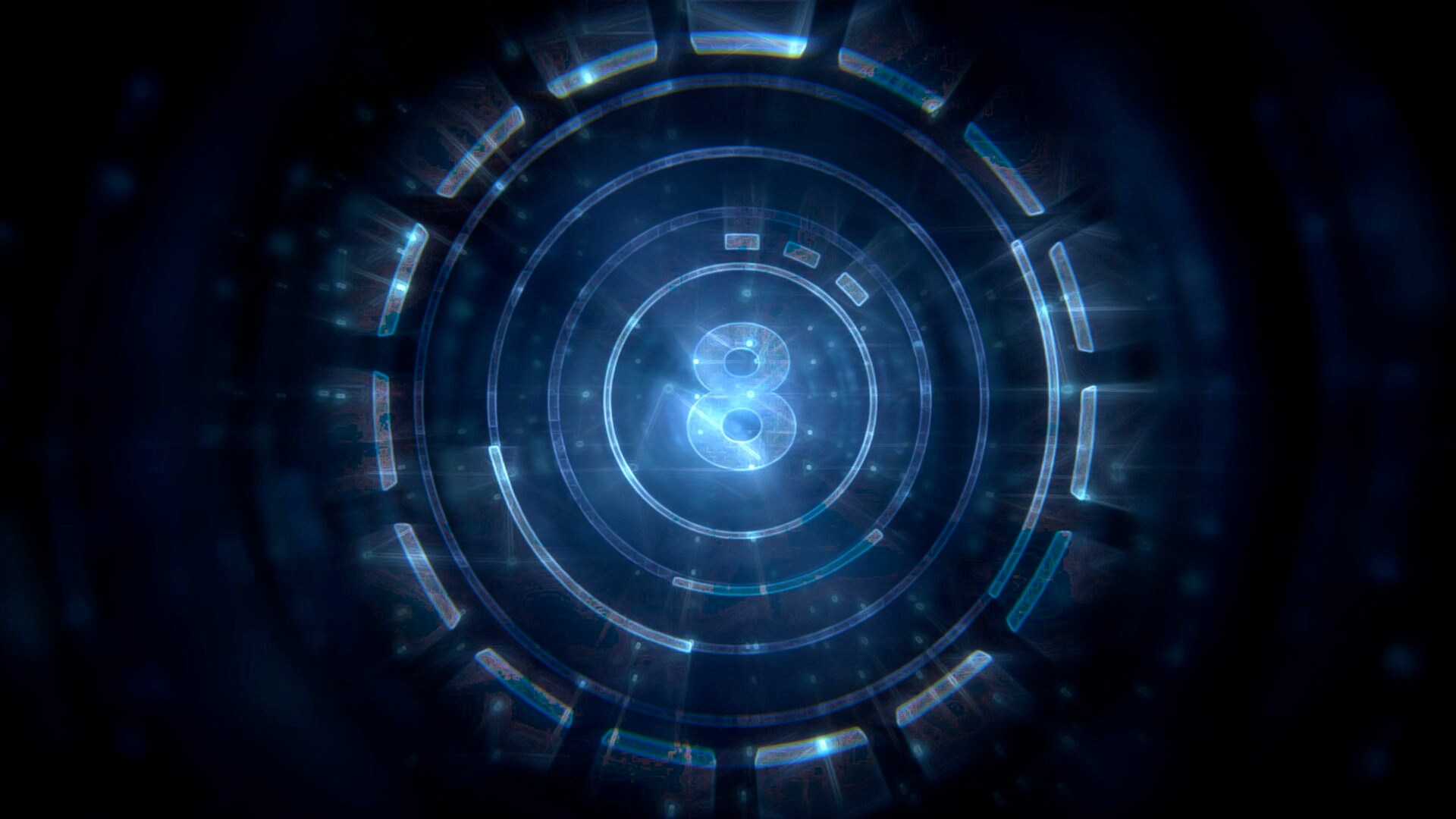 Digital Countdown Intro Animated Glowing Custom Color Countdown With ...