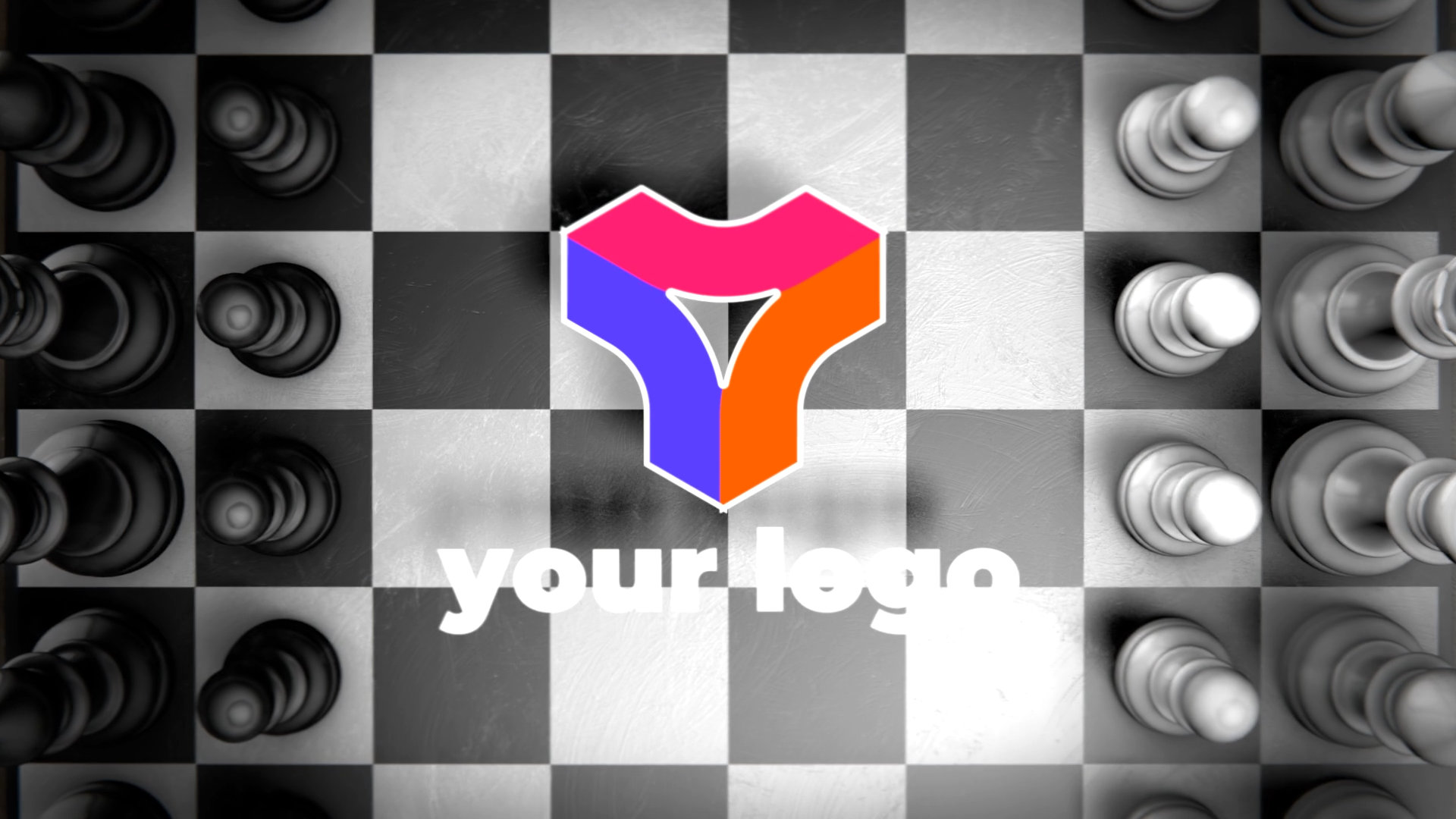 Chess Logo Animation Customizable Colors, Uploadable Own Logo, Fields ...