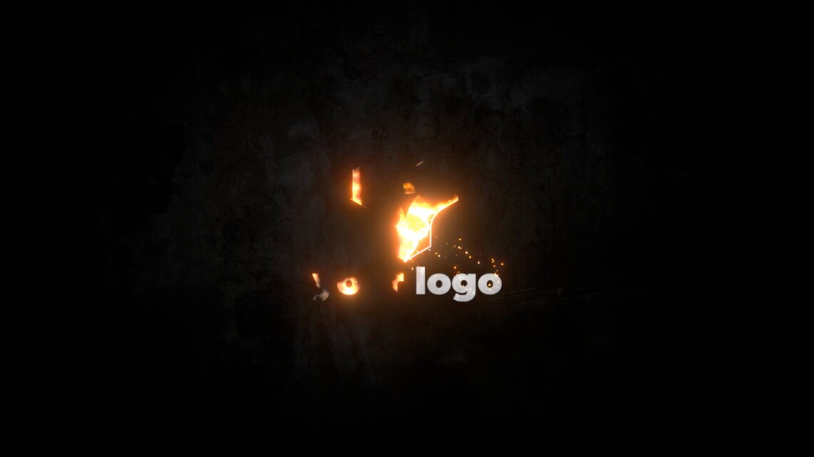 Fire Outline Burns Animated Logo Stinger Logo Reveals From - Etsy