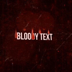 Bloody Animated Customizable Title With Horror Sound - Custom Message ...
