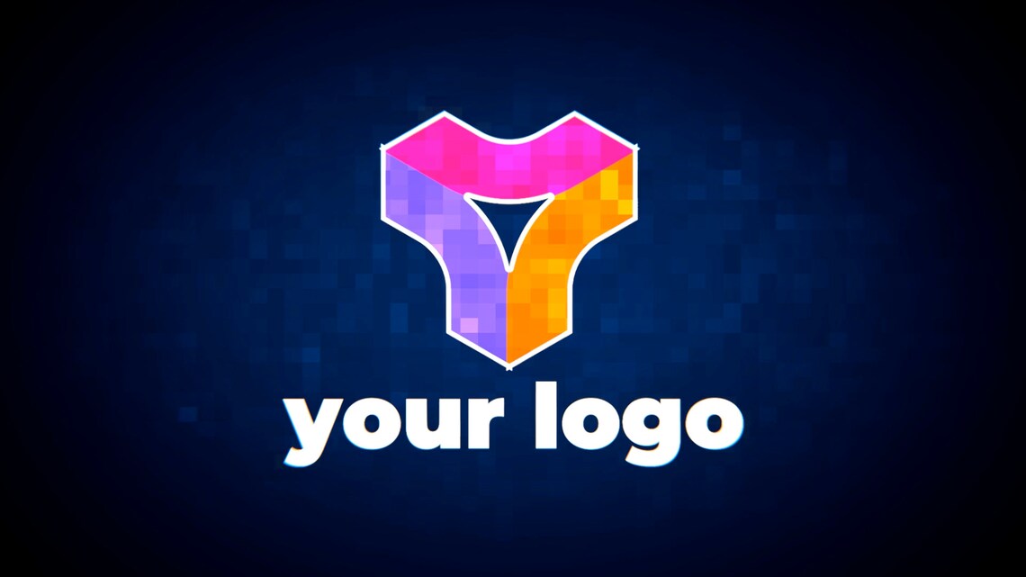 Personalized Pixelated Logo Logo Reveals From the Fading Pixels Use for ...