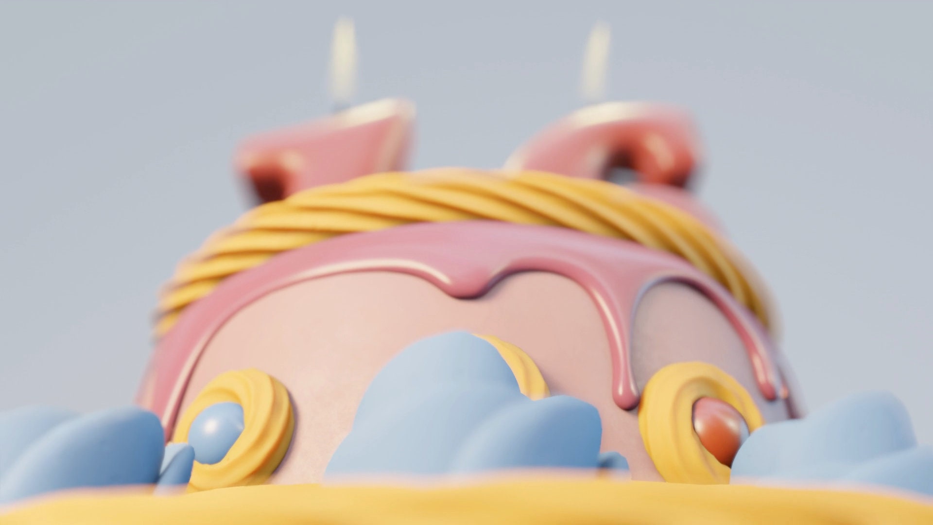 Animated Celebration Cake With Custom Colors Text Years - Etsy