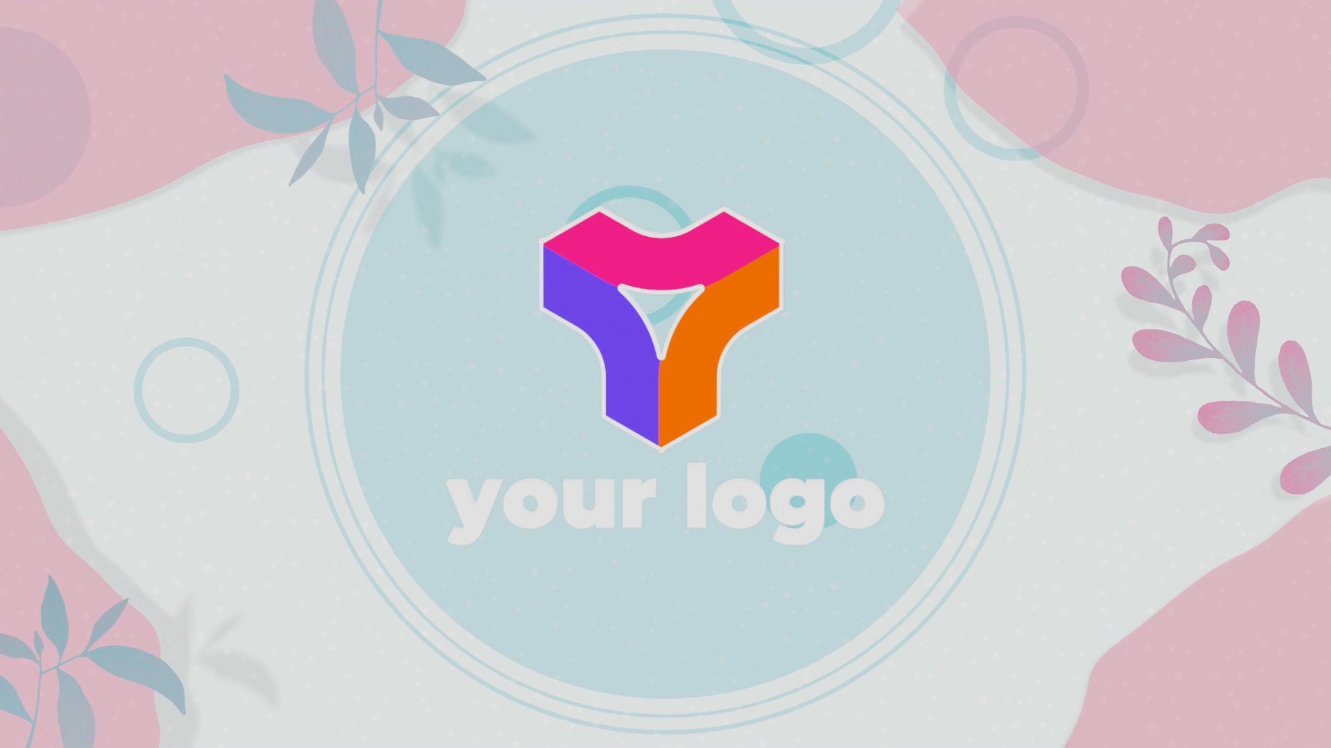 Pastel Color Tropical Style Logo Stinger Animation Put Your - Etsy