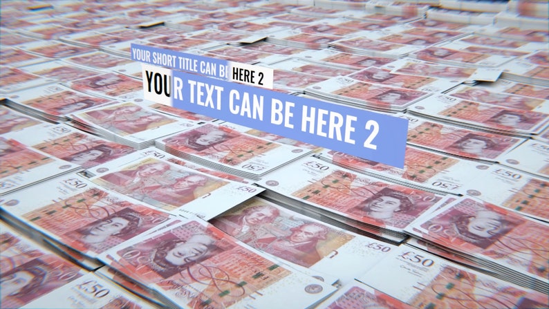 Pound Bills Money Heist Text Animation Customizable Text and - Etsy