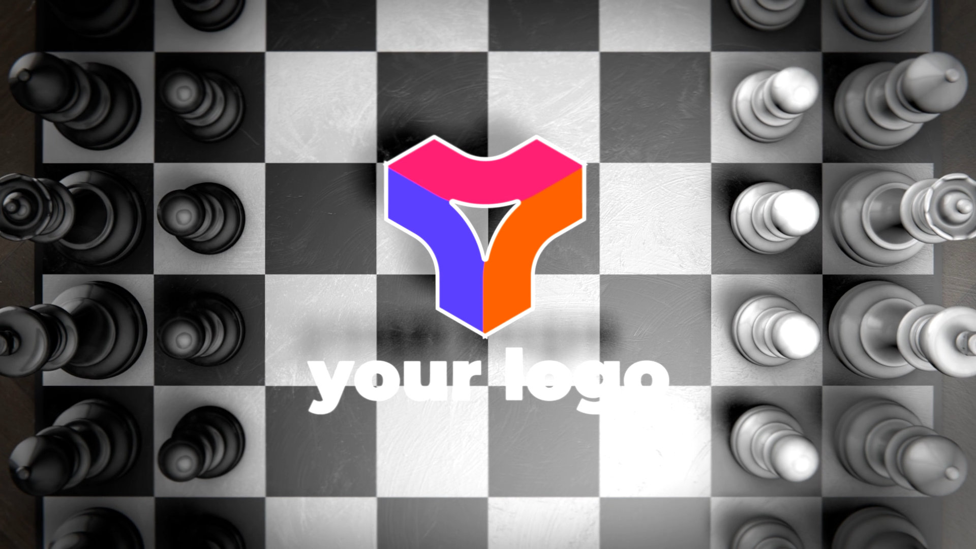 Chess Logo Animation Customizable Colors, Uploadable Own Logo, Fields ...