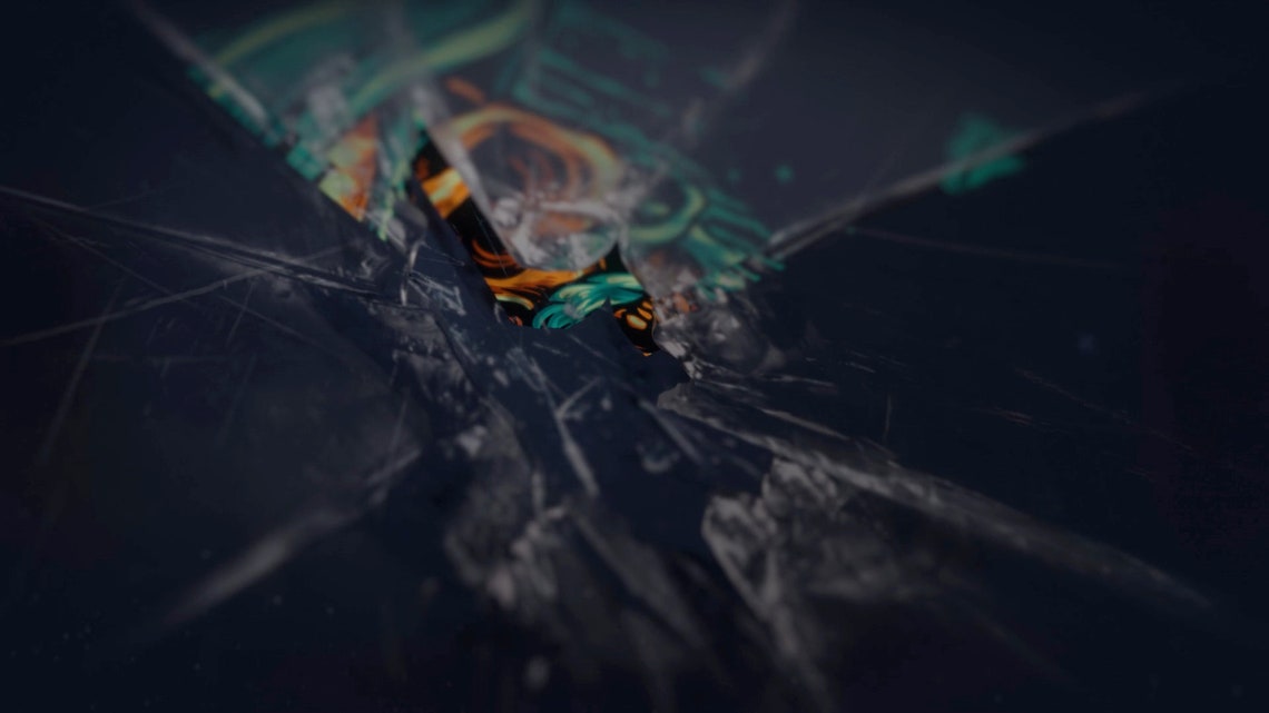 Shattered Glass 3d Dystopian Logo Stinger Animation Logo Reveals Behind ...