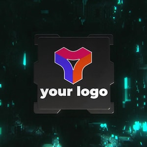 Hypertech Logo Reveal: Processor Circuitry and Electron Flow Theme - Etsy