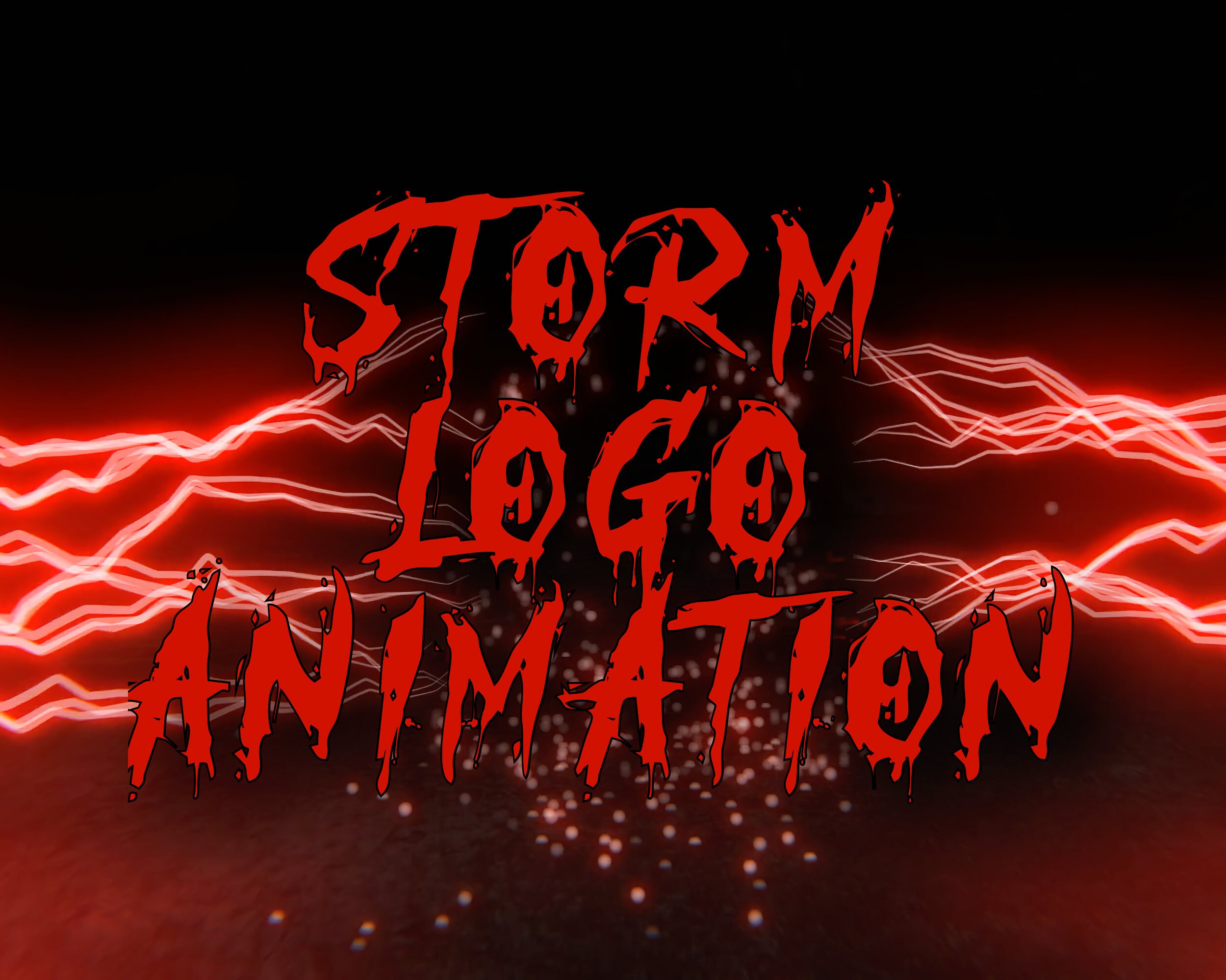 Storm Thunderbolt Lightning Logo Animation With Sound Use - Etsy