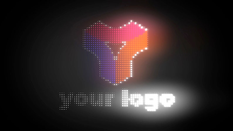 Animated Logo Stinger 3d Pixel Style With Personal Color Sound for Your ...