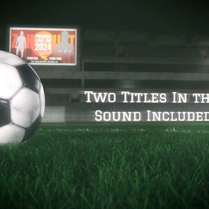 Soccer Football Animation Intro, Two Headlines and Two Subtitles ...