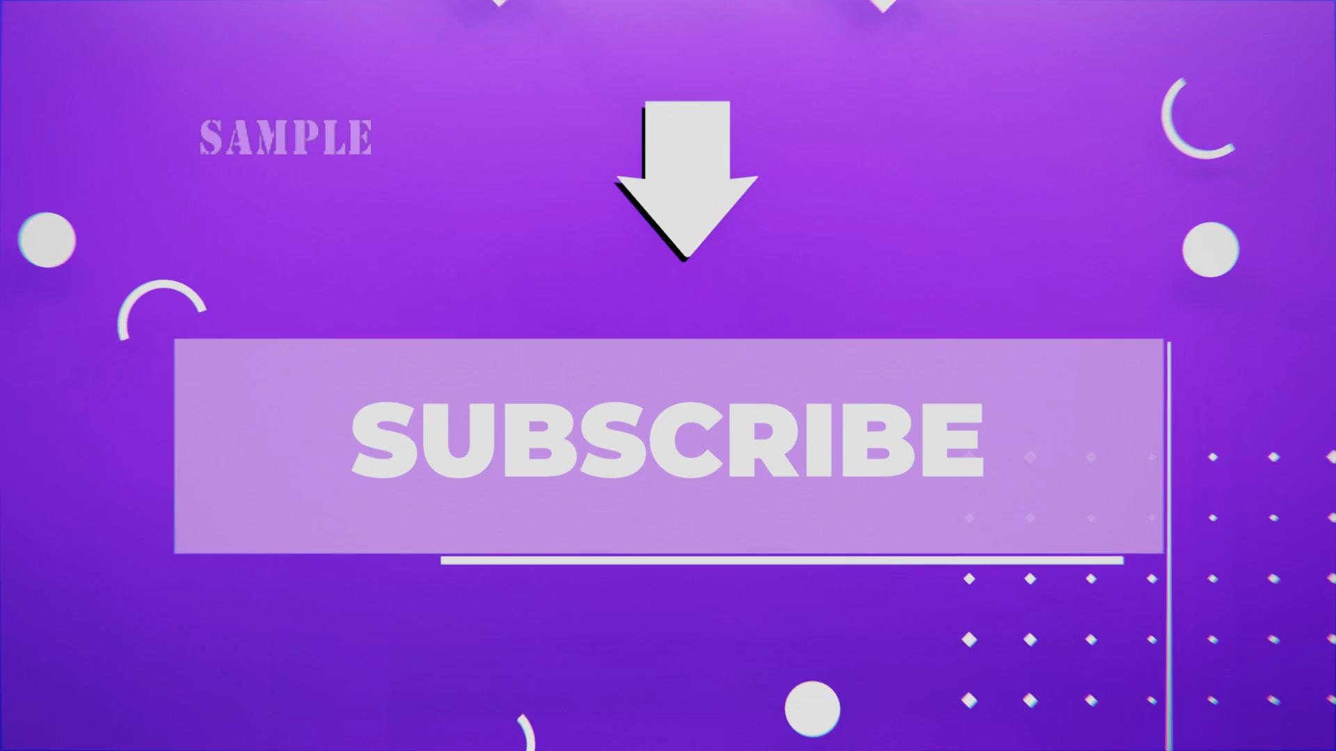 Animated Subscribe Call-to-action Bundle: Twitch-inspired Color Scheme, Two Color Versions Boost ...
