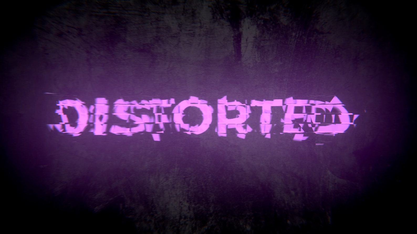 Distorted Glowing Text Animation Insert Your Text for Your Streaming or ...
