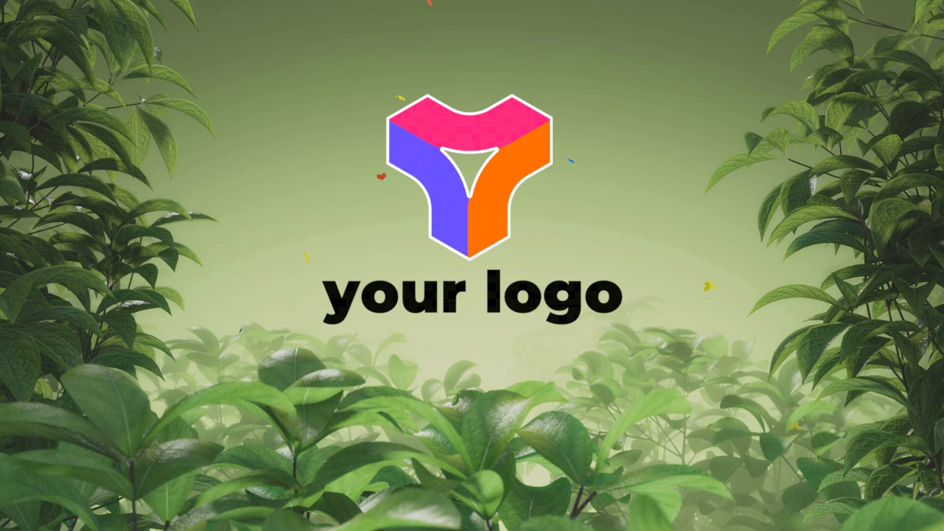 Forest Green Logo Transition Stinger With Alpha Transparency and Sound for Stream Scenes Twitch ...