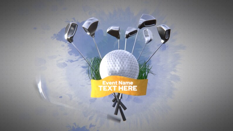 Animated Text Golf Intro - Animated Golf Clubs - Opening With Your Text ...
